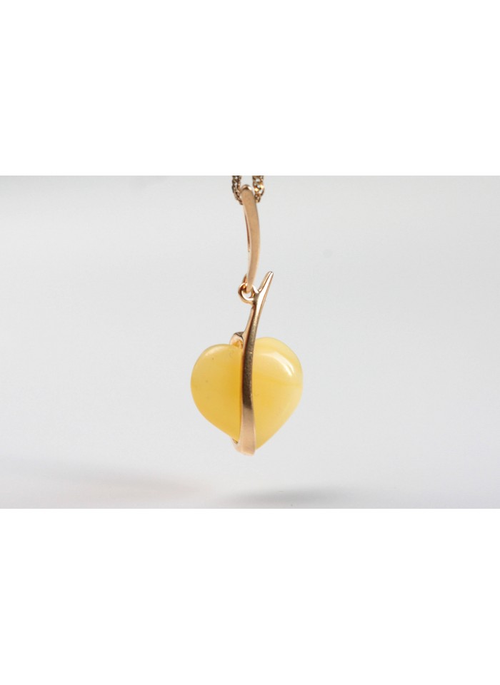 Amber Gold Pendant
