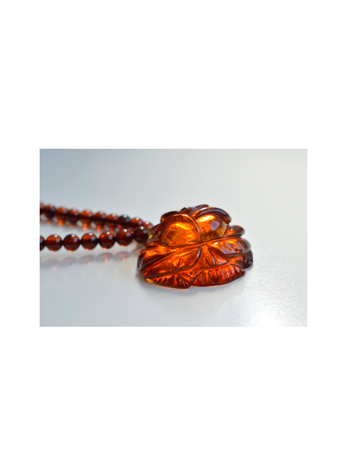 Amber Rose Cognac Necklace