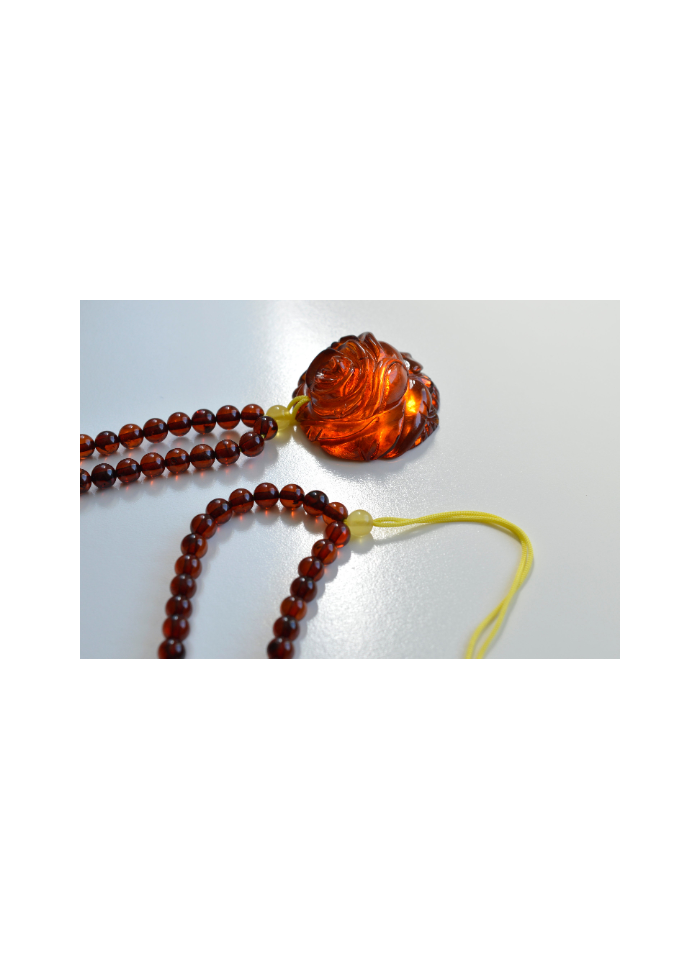 Amber Rose Cognac Necklace